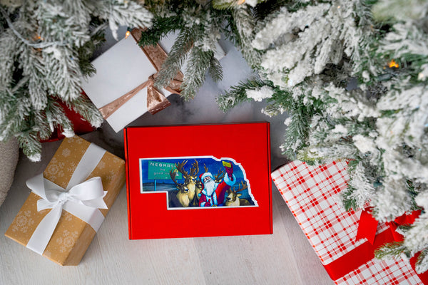 Seven Item Hand Made Nebraska Gift Box - Nebraska In A Box