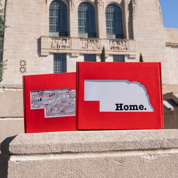 Seven Item Hand Made Nebraska Gift Box - Nebraska In A Box
