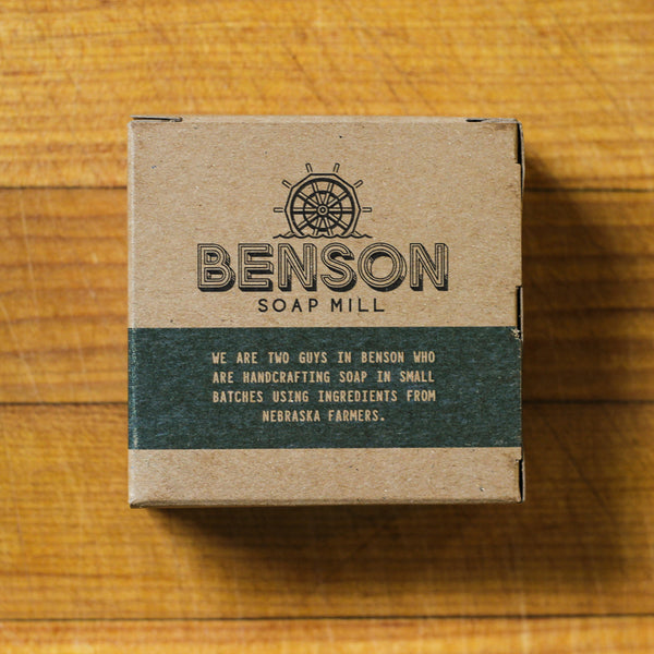 Benson Soap Mill Handcrafted Pine Tree Soap Bar - Nebraska In A Box